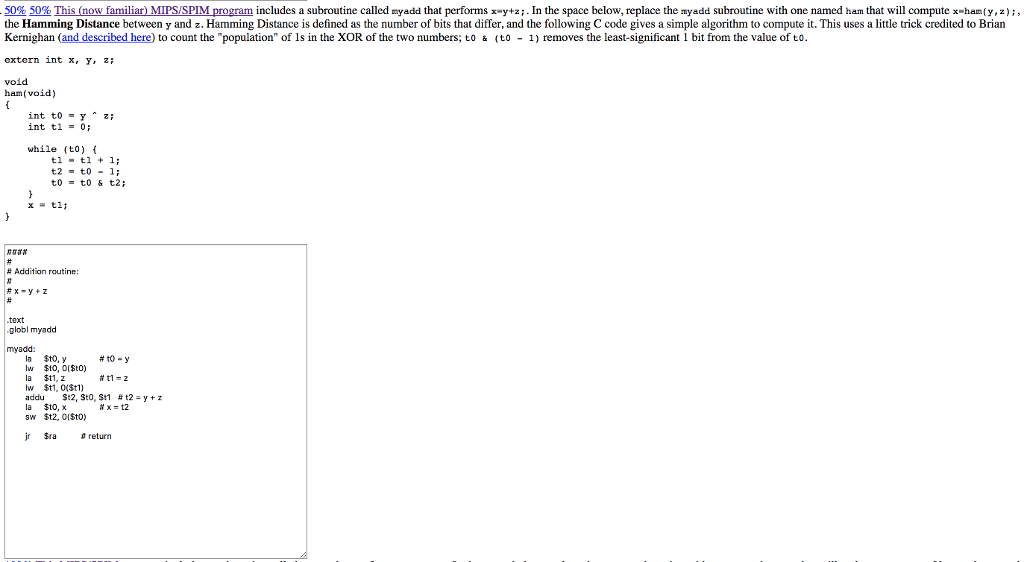 This (now familiar) MIPS/SPIM program includes a | Chegg.com
