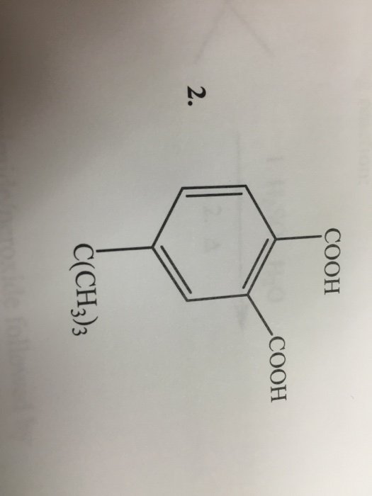Solved COOH COOH 2. Č(CH3)3 | Chegg.com