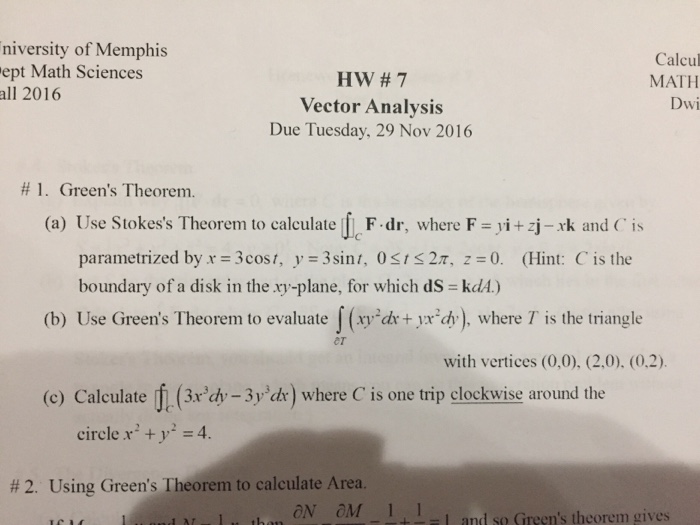 Solved Green's Theorem. Use Stokes's Theorem to calculate | Chegg.com