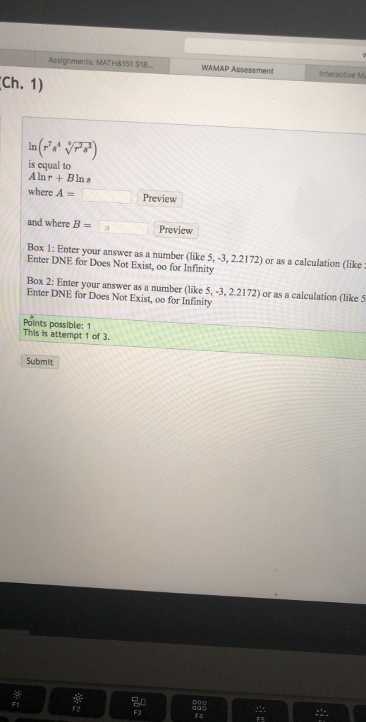 Solved Assignments: MATH&151 $18 WAMAP Assessment | Chegg.com