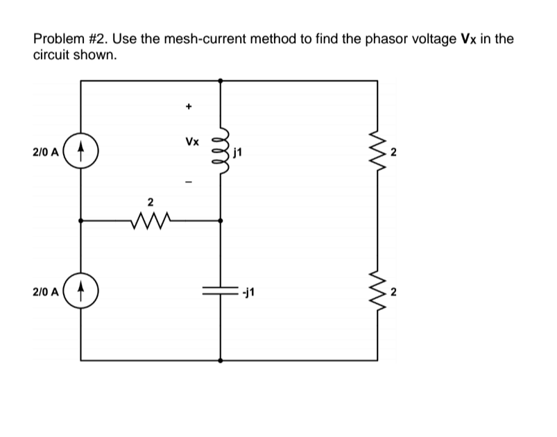 Solved Problem #2. Use the mesh-current method to find the | Chegg.com