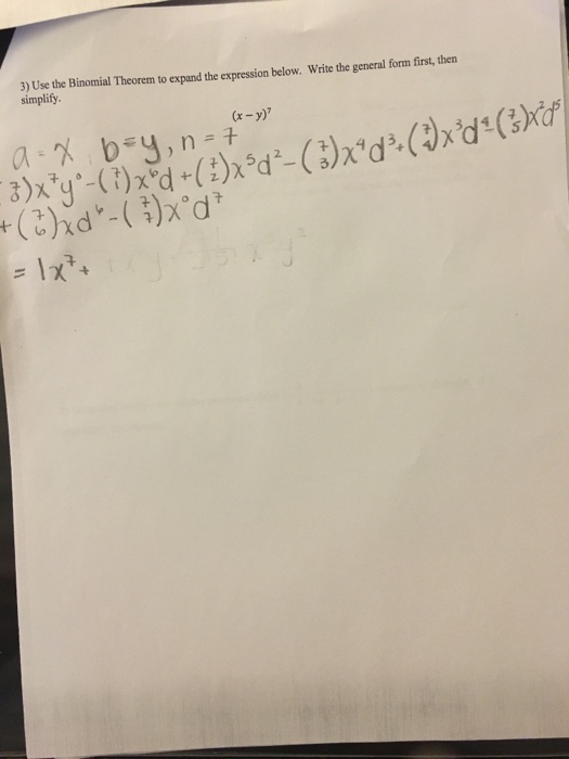 Solved Use the Binomial Theorem to expand the expression | Chegg.com