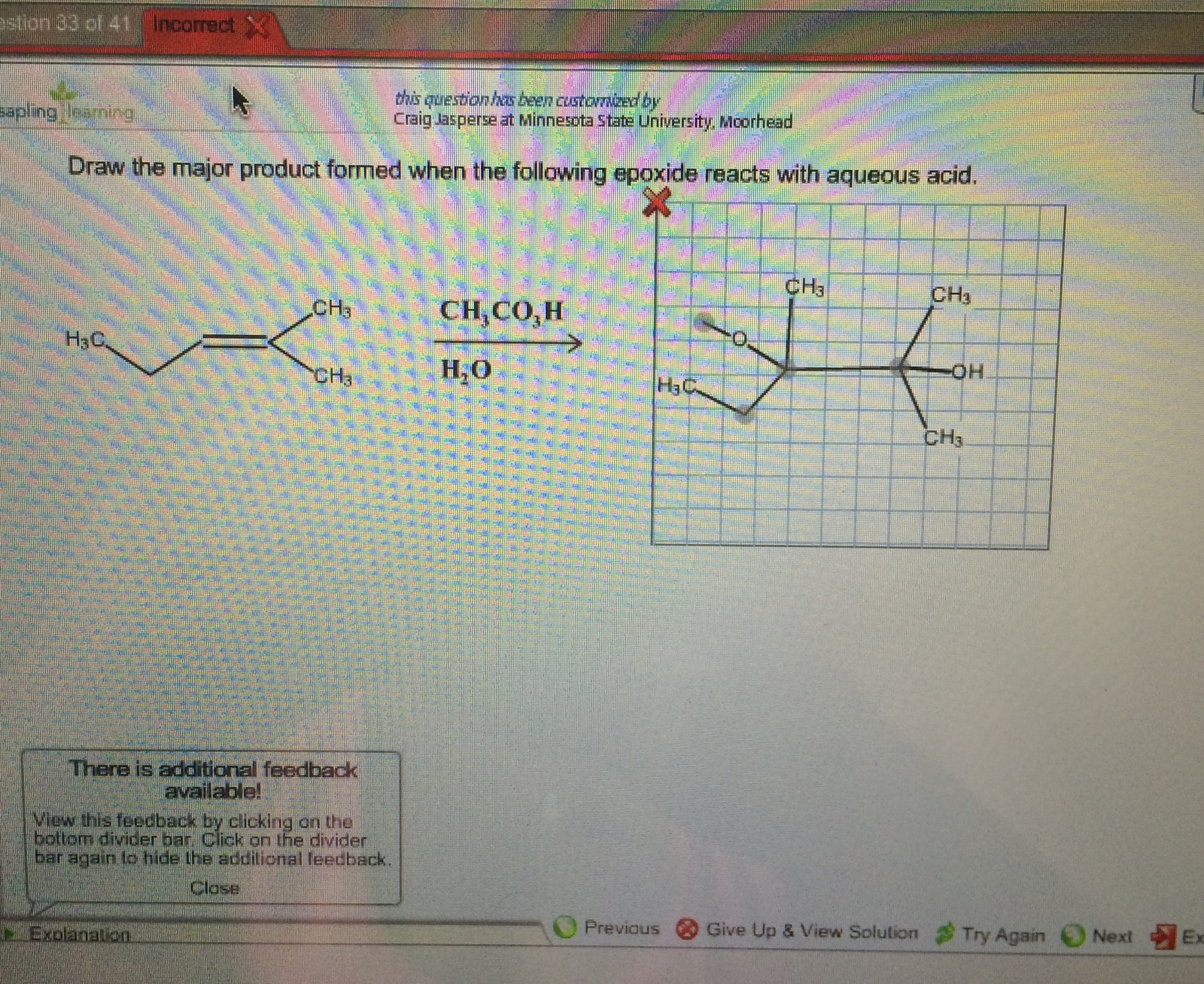 Solved Draw the major product formed when the following | Chegg.com