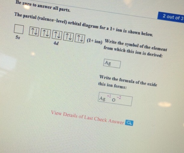 Solved partial (valence-level) orbital diagram help! please | Chegg.com