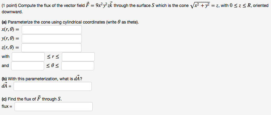 Solved Compute the flux of the vector field F vector 9x^2 | Chegg.com