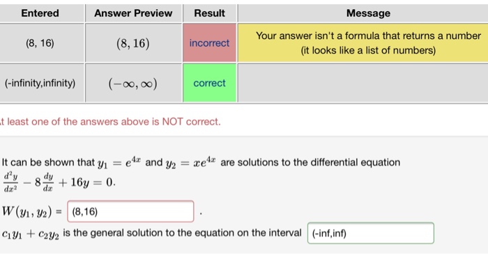 Solved It Can Be Shown That Y1 E4x Y