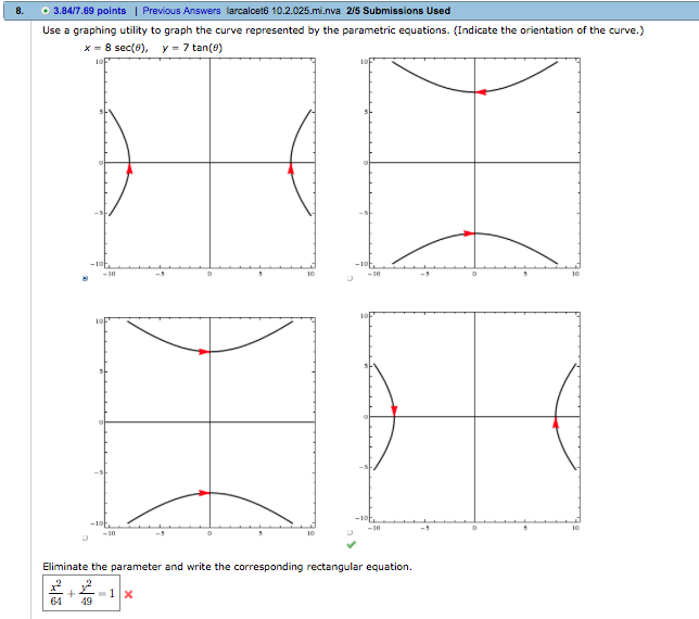 Solved 8. 3.84/7.69 points | Previous Answers larcalcet6 | Chegg.com