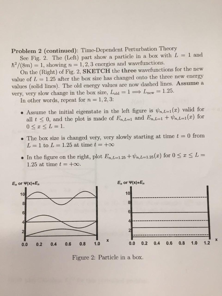 Problem 2 (continued): Time-Dependent Perturbation | Chegg.com
