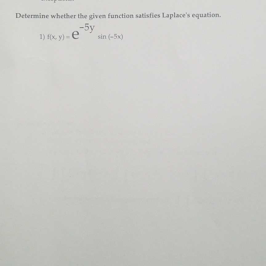 Solved Determine Whether The Given Function Satisfies