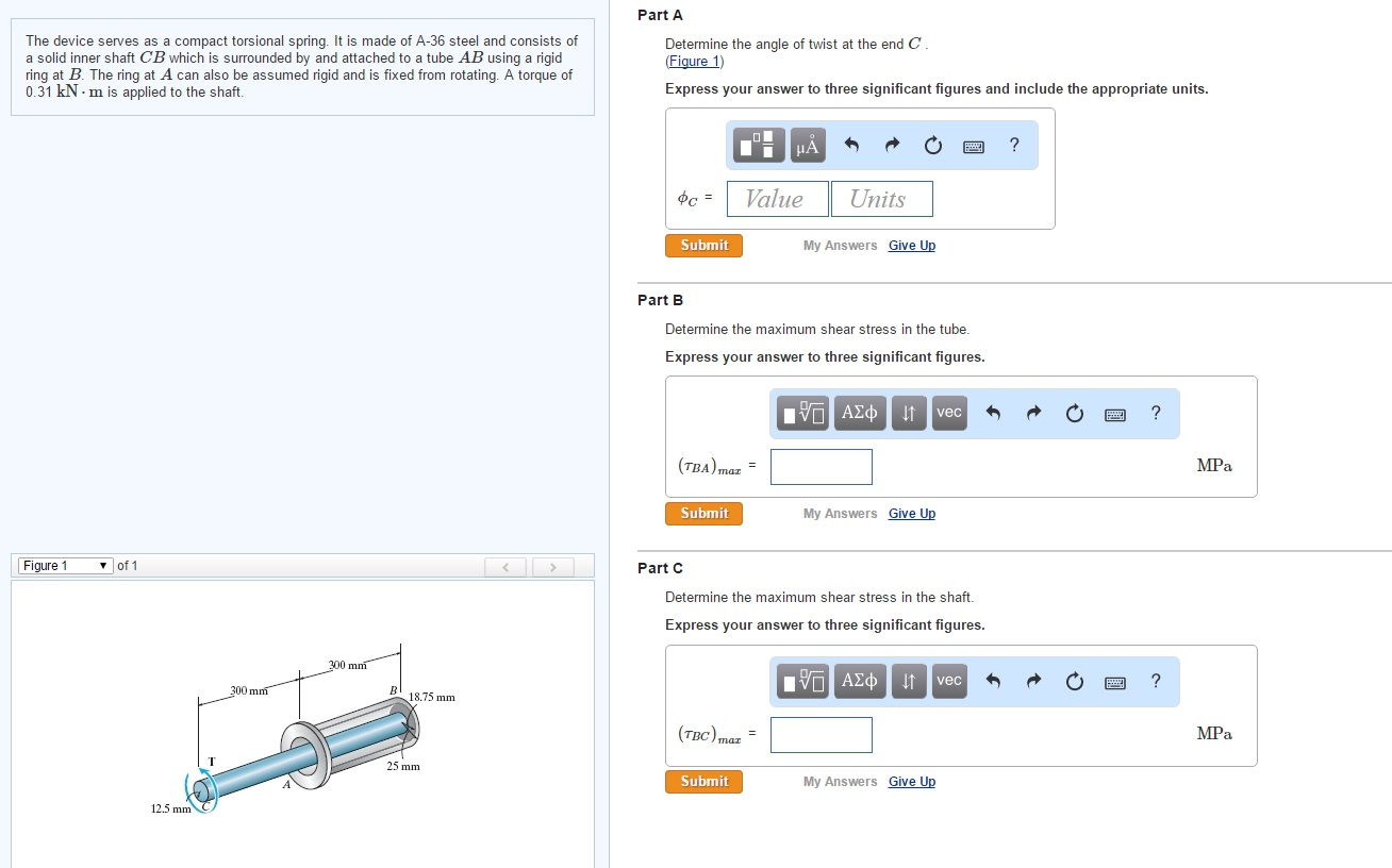 Solved The device serves as a compact torsional spring. It | Chegg.com