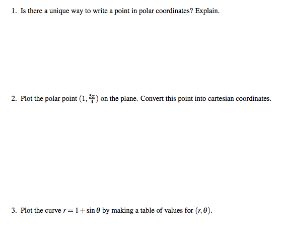 Solved Calculus-III Polar Coordinates The previous section | Chegg.com