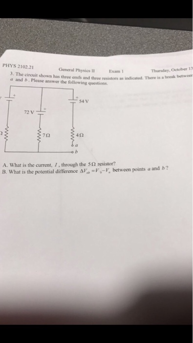 Solved The circuit shown has three emfs and three resistors | Chegg.com