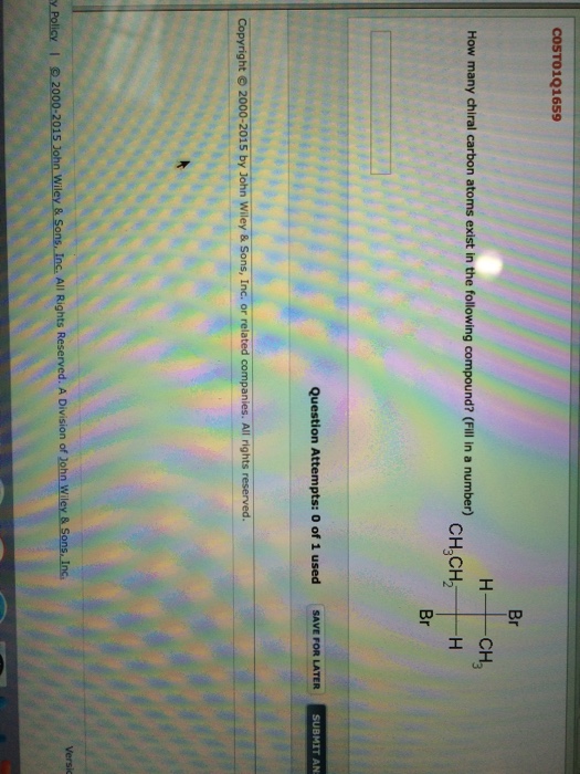 Solved How many chiral carbon atoms exist In the following | Chegg.com