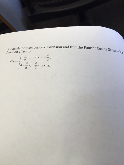 Solved Sketch the even periodic extension and find the | Chegg.com