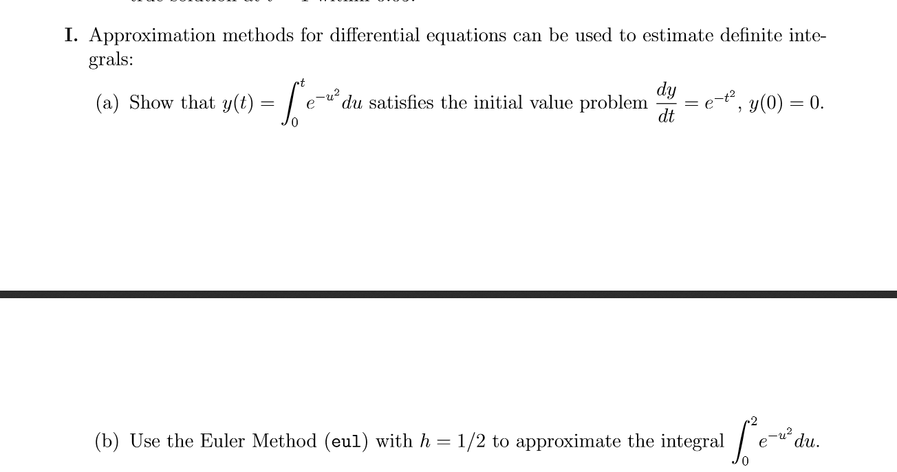 Solved Approximation methods for differential equations can | Chegg.com