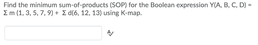 Solved Find the minimum Product-of-Sums (POS) for the | Chegg.com