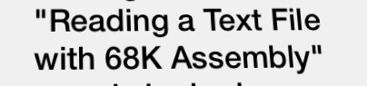 Solved Reading a Text File with 68K Assembly | Chegg.com