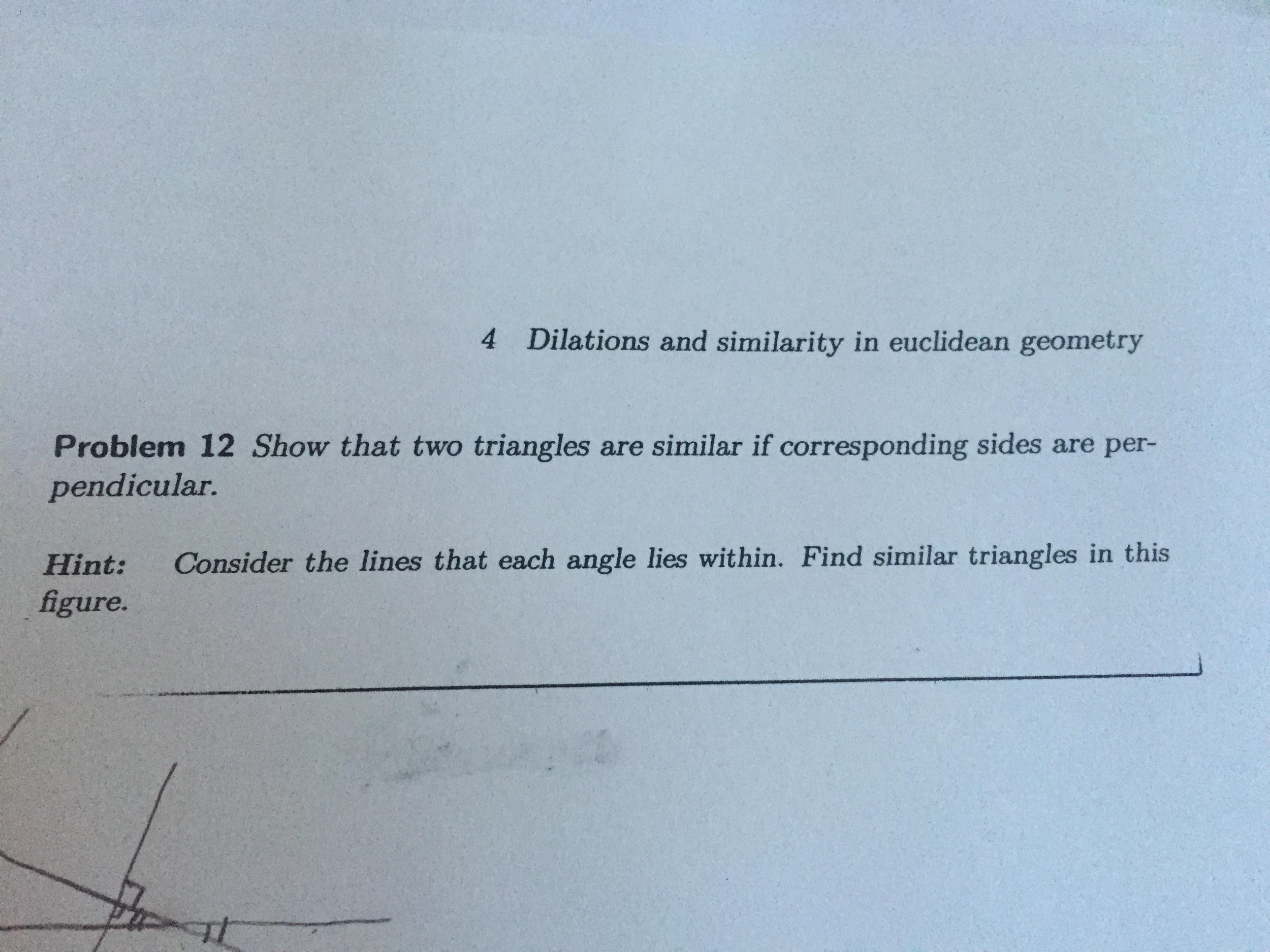 Solved 4 Dilations and similarity in euclidean geometry | Chegg.com