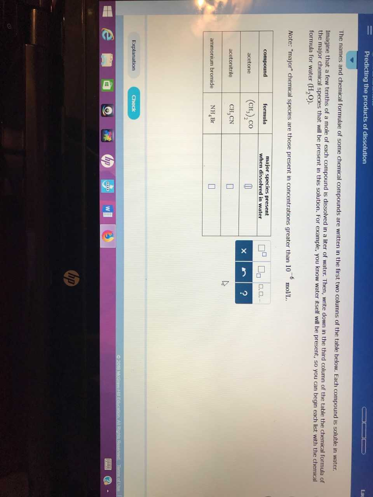 Solved Predicting the roducts of dissolution ? The names and | Chegg.com