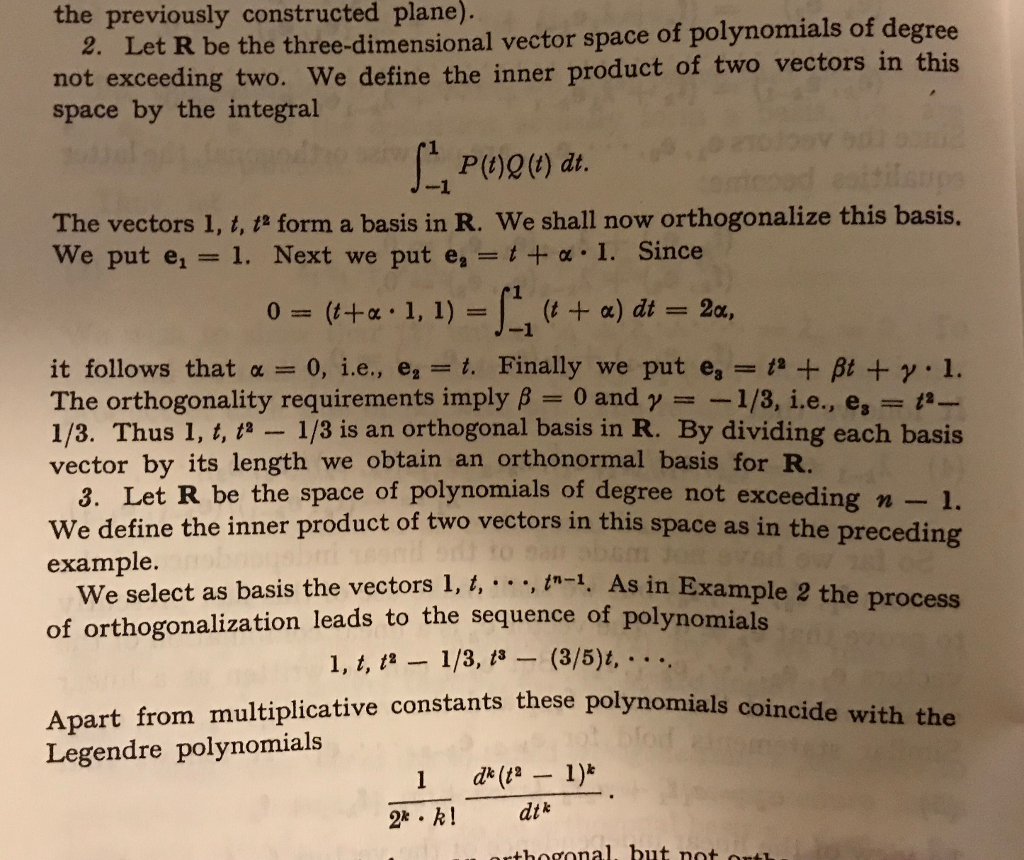 Solved (3) The first four Legendre polynomials are listed on | Chegg.com