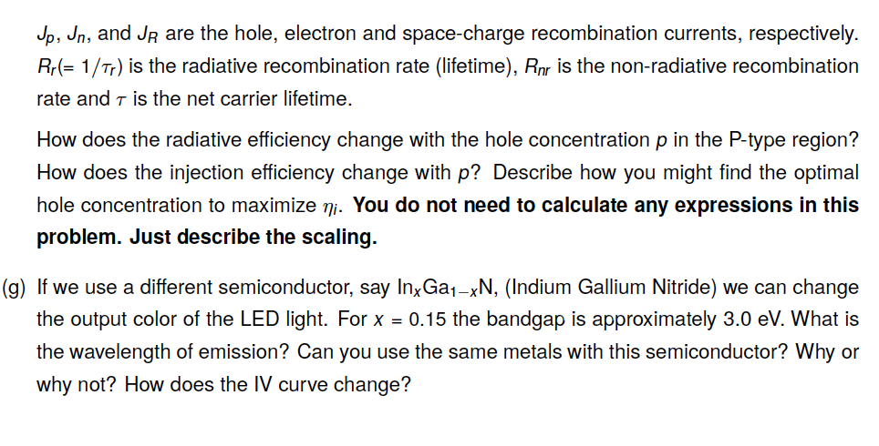 (N Cu Figure 2: GaAs LED | Chegg.com
