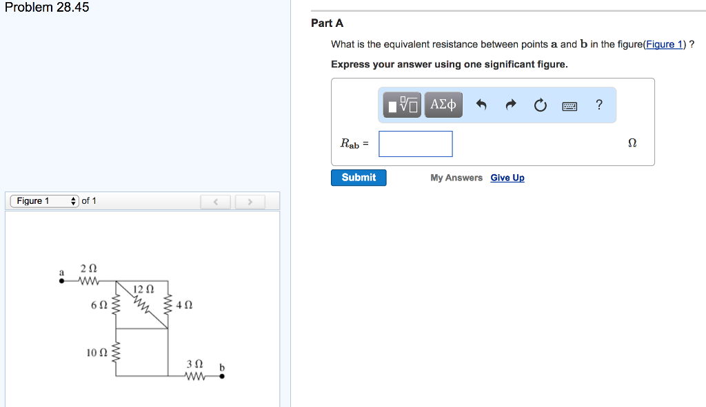 Solved What is the equivalent resistance between points a | Chegg.com