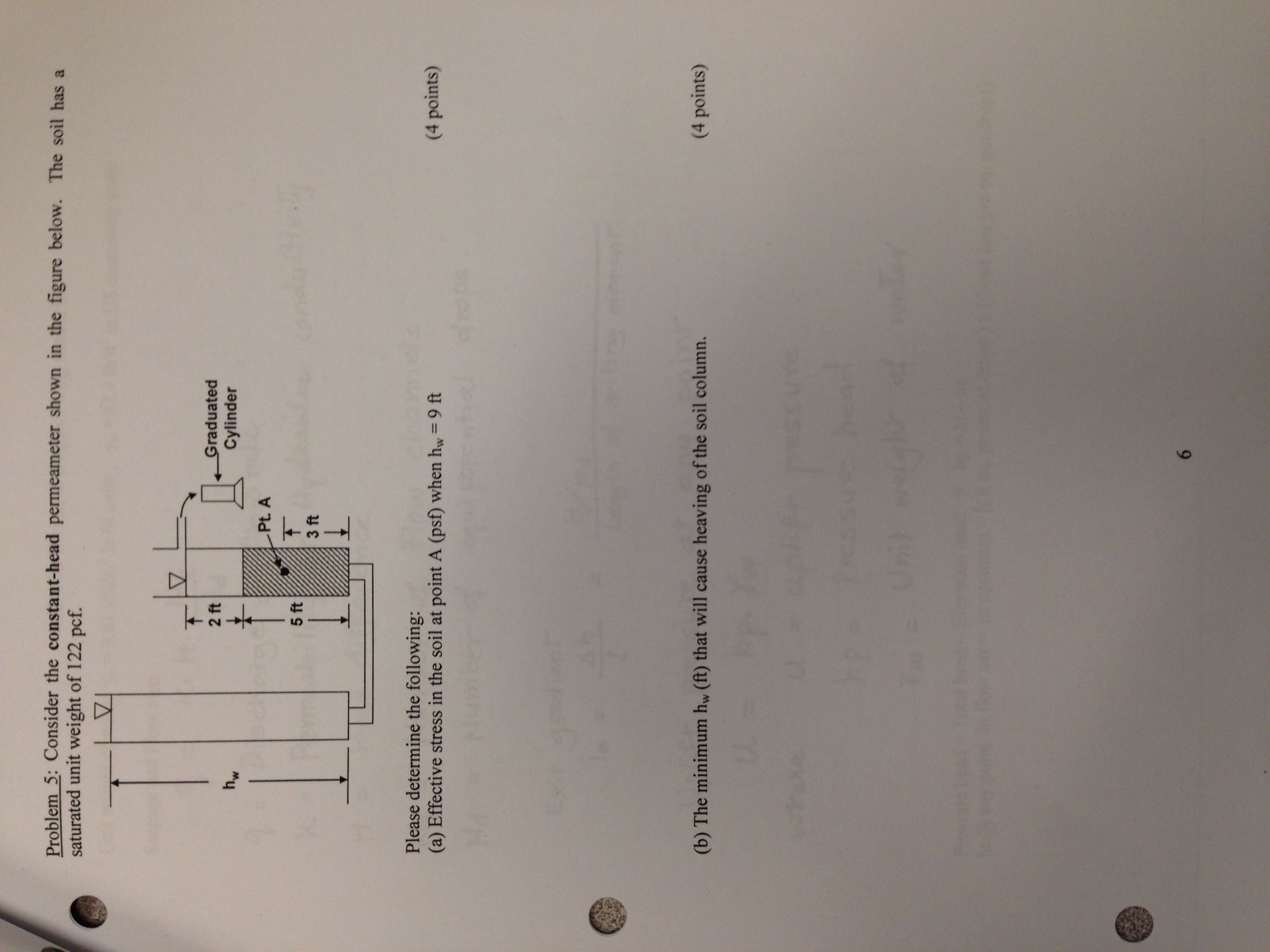 Solved Consider the constant-head permeameter shown in the | Chegg.com