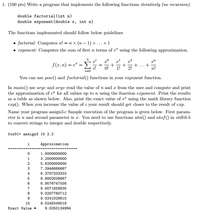 Solved Write a program that implements the following | Chegg.com