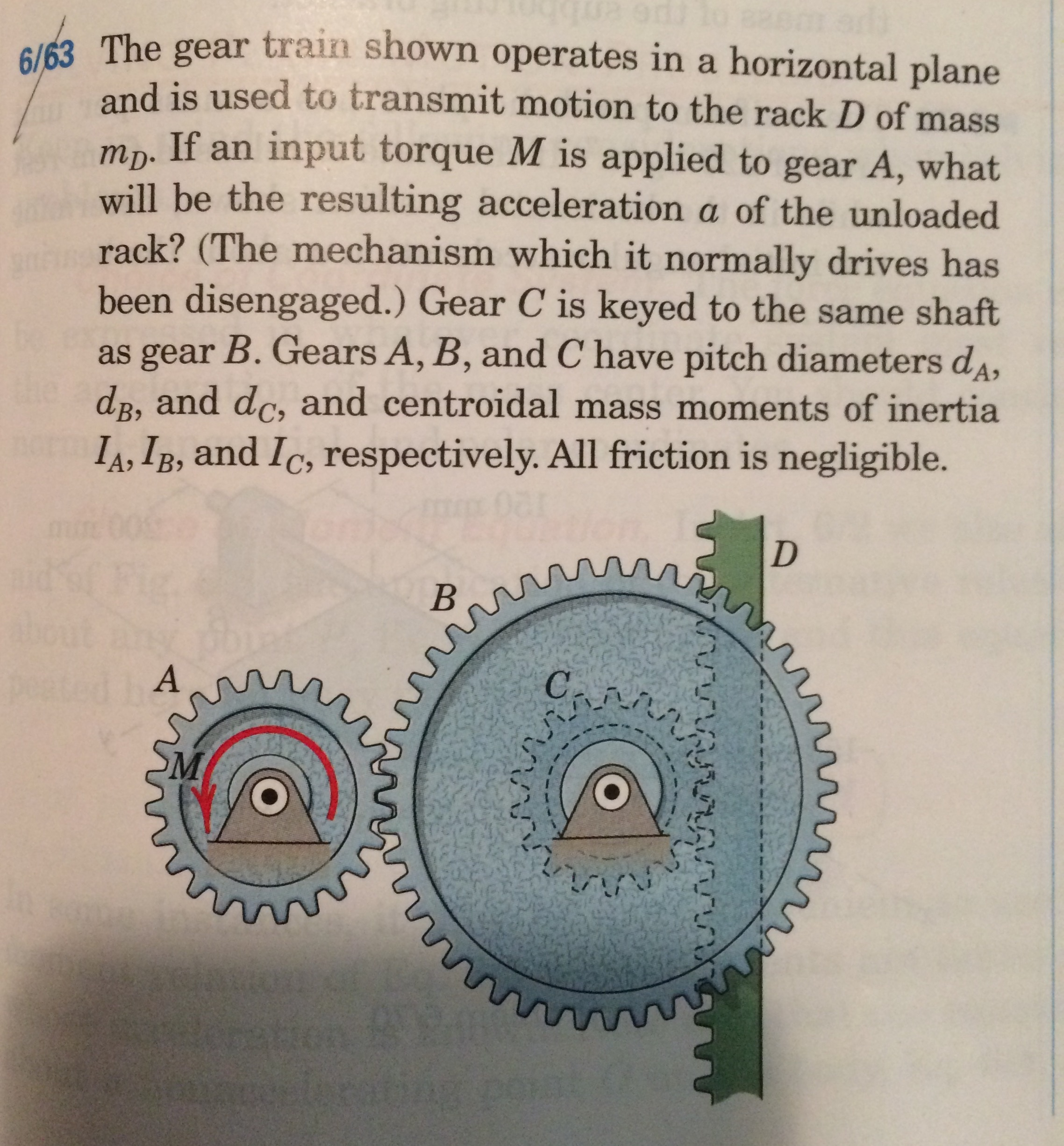 Solved The gear train shown operates in a horizontal plane | Chegg.com
