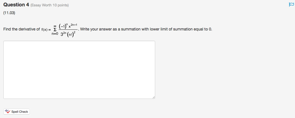 Solved Find the derivative of f(x) = sigma^infinity_n=0 | Chegg.com