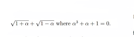 Solved Find minimal polynomial for the following number: | Chegg.com