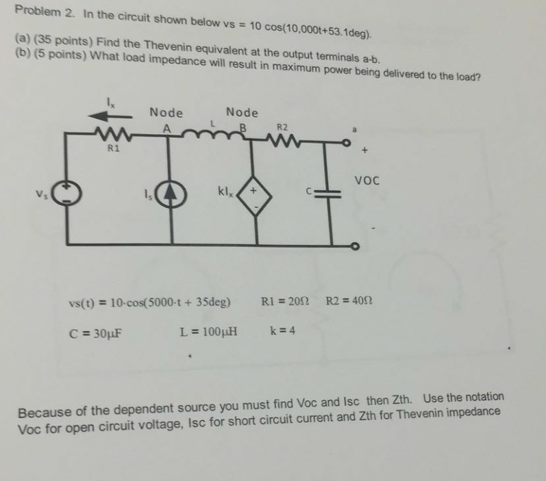 Solved Problem 2. In the circuit shown below vs 10 | Chegg.com