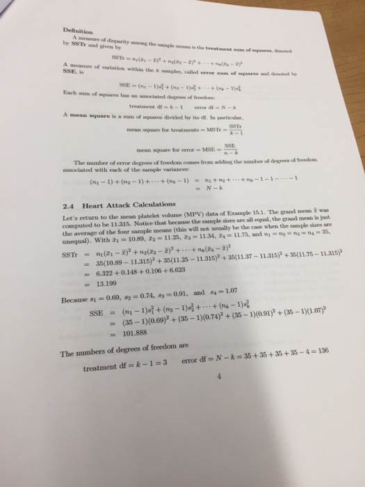 Solved 1 Analysis of variance (ANOVA) In Chapter 13 we dimou | Chegg.com