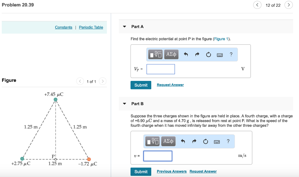Solved Problem 20.39 く 120122 onstants Part A Find the | Chegg.com Solved Problem 20.39 く 120122 onstants Part A Find the | Chegg.com
