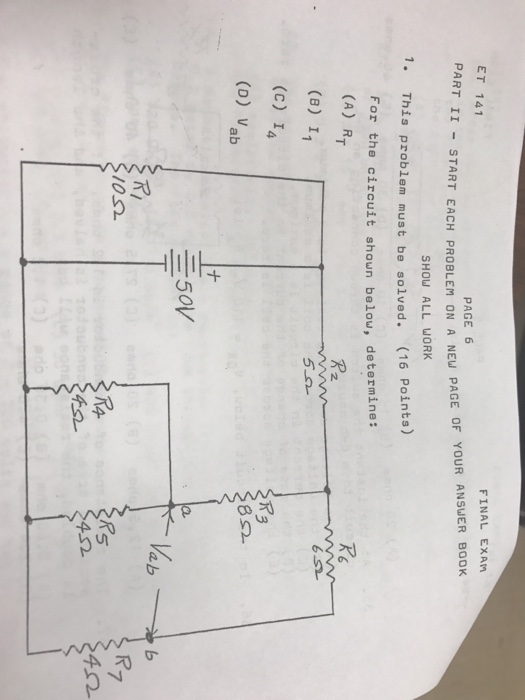 Solved This problem must be solved. For the circuit shown | Chegg.com