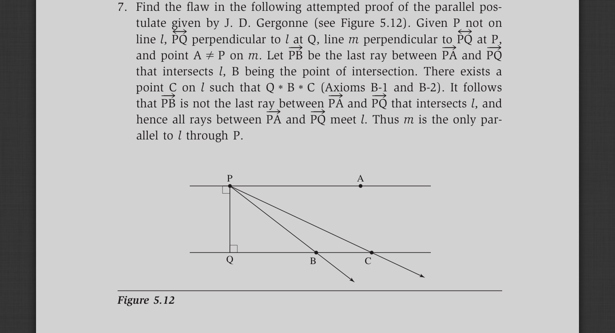 Solved Axiom B-1: If A ? B ? C, then A, B, and C are three | Chegg.com