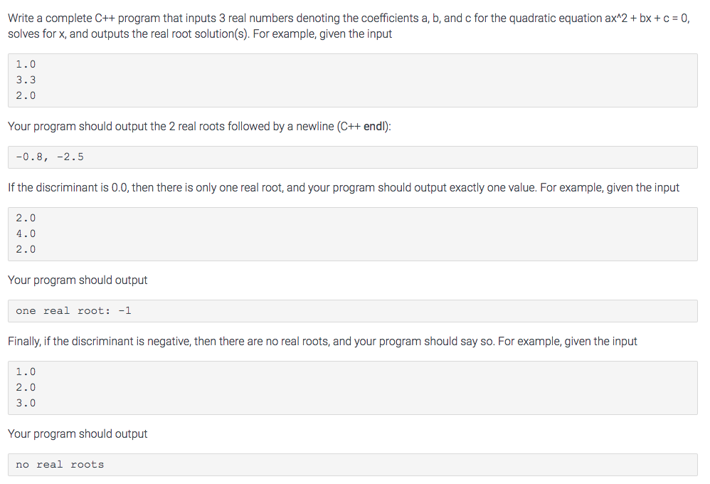 Solved Write A Complete C Program That Inputs 3 Real