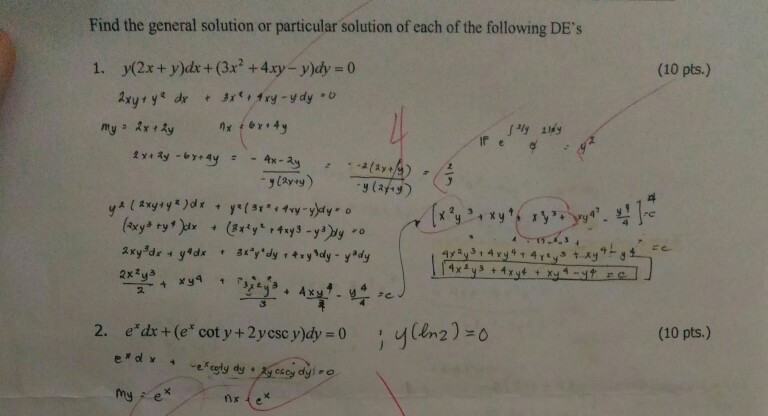 Solved Find the general solution or particular solution of | Chegg.com
