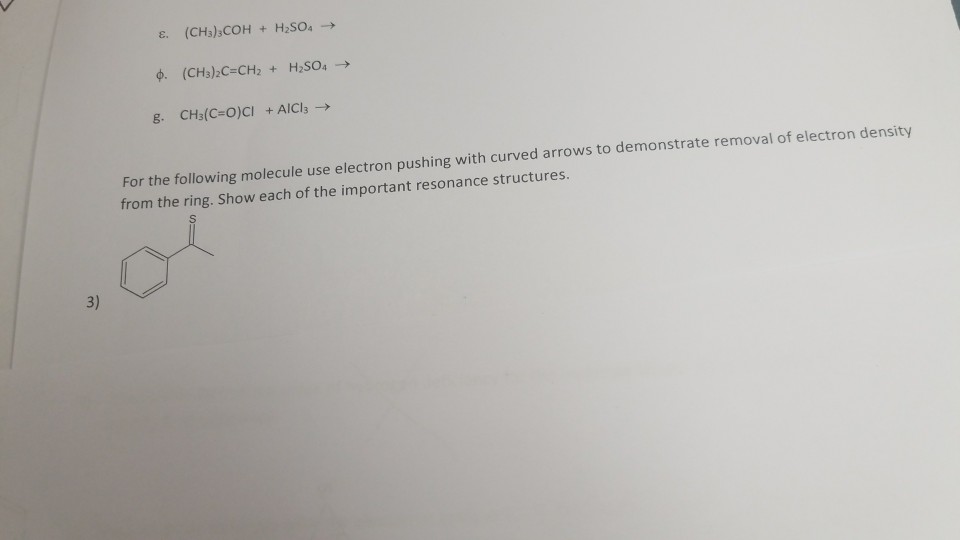 Solved ?. (CH3)2C-CH2 + H2S04- For the following molecule | Chegg.com Solved ?. (CH3)2C-CH2 + H2S04- For the following molecule | Chegg.com