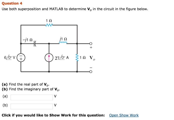 Solved Use both superposition and MATLAB to determine V_0 in | Chegg.com