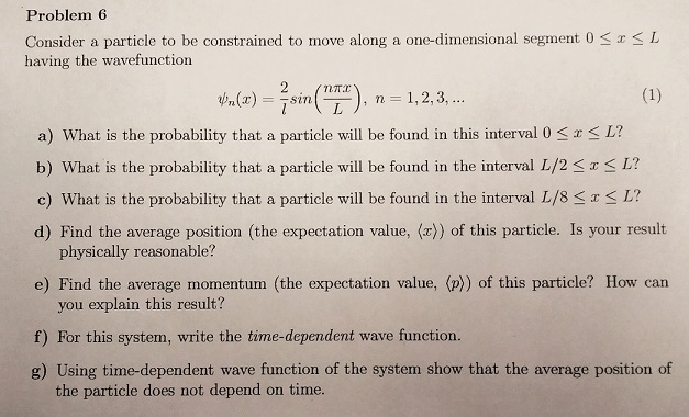 Consider a particle to be constrained to move along a | Chegg.com