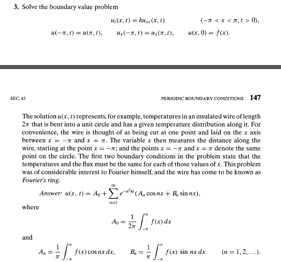 Solved 3. Solve the boundary valueThe solution u(x,t) | Chegg.com