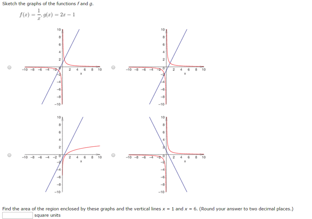 Solved Sketch The Graphs Of The Functions F And G F X