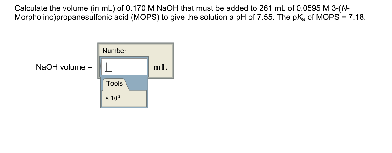Solved Calculate the volume (in mL) of 0.170 M NaOH that | Chegg.com