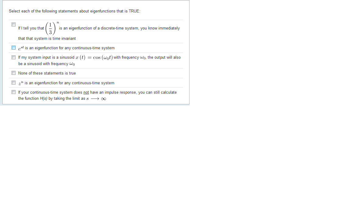 Solved Select each of the following statements about | Chegg.com
