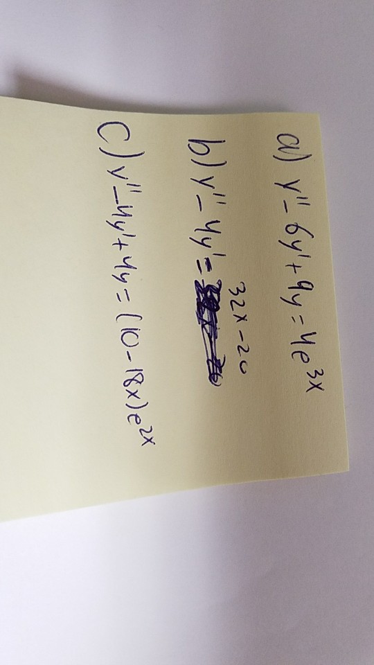 Solved Use the method of undeter non-homogeneous equations: | Chegg.com