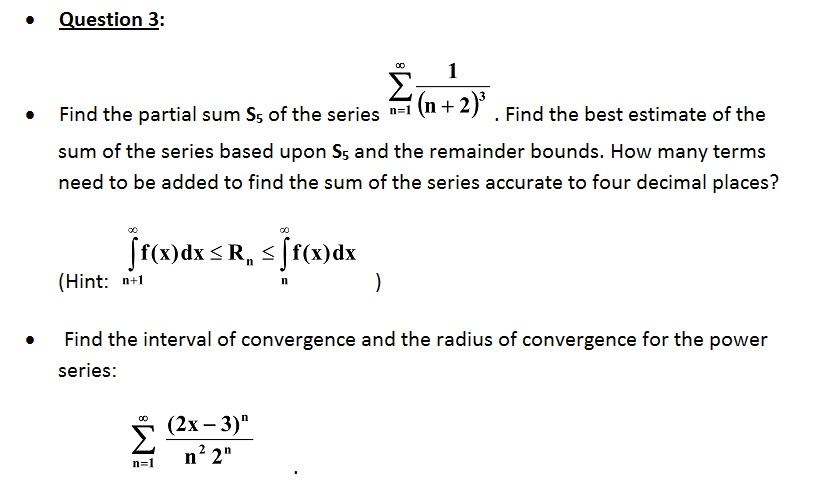 Solved Determine if each of the following sequences | Chegg.com