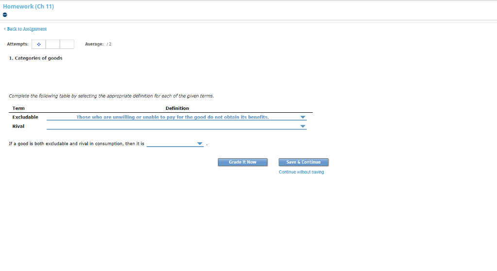 Solved Homework (Ch 11) Back to Assignment Attempts: | Chegg.com
