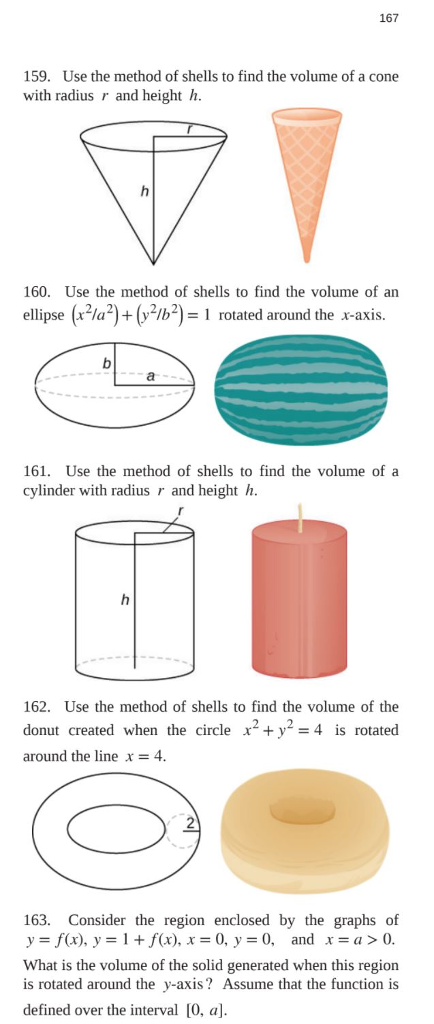 Solved For the following exercises, use the method of shells | Chegg.com