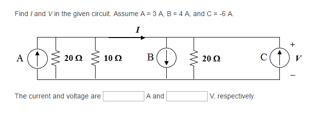 Solved Find and Vin the given circuit. Assume A = 3 A, B = 4 | Chegg.com